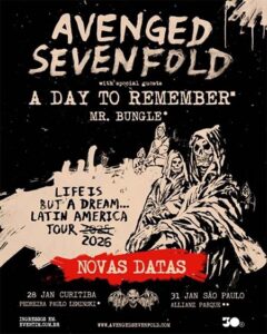 Avenged Sevenfold: Novas datas no Brasil! — Blog do Editor do Scream & Yell